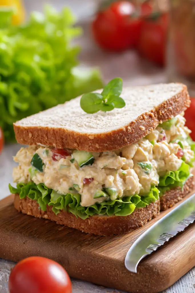 Creamy Chickpea Salad Sandwich – 5-Minute Power Lunch Recipe
