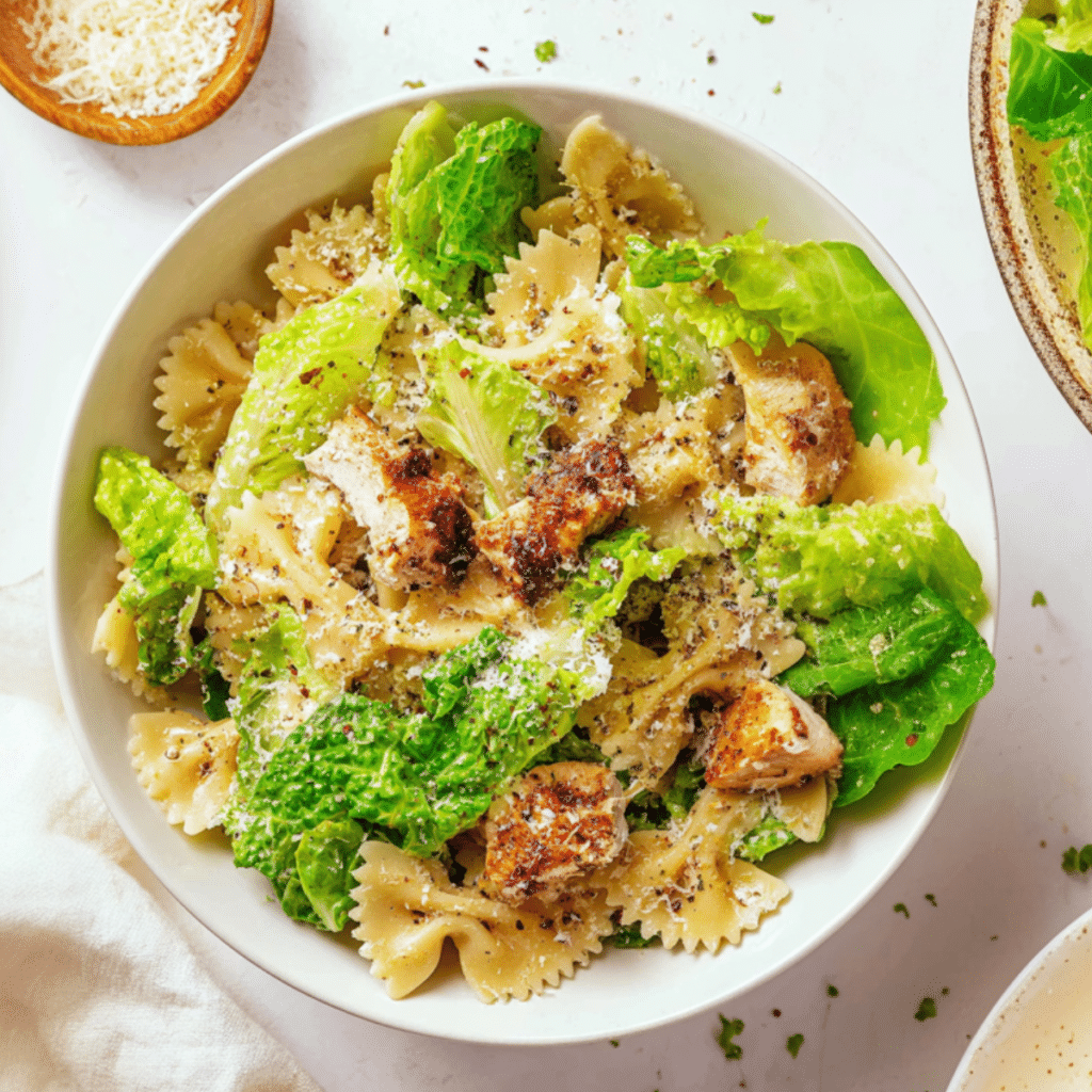 Chicken Caesar Pasta Salad Recipe – Easy & Flavor-Packed