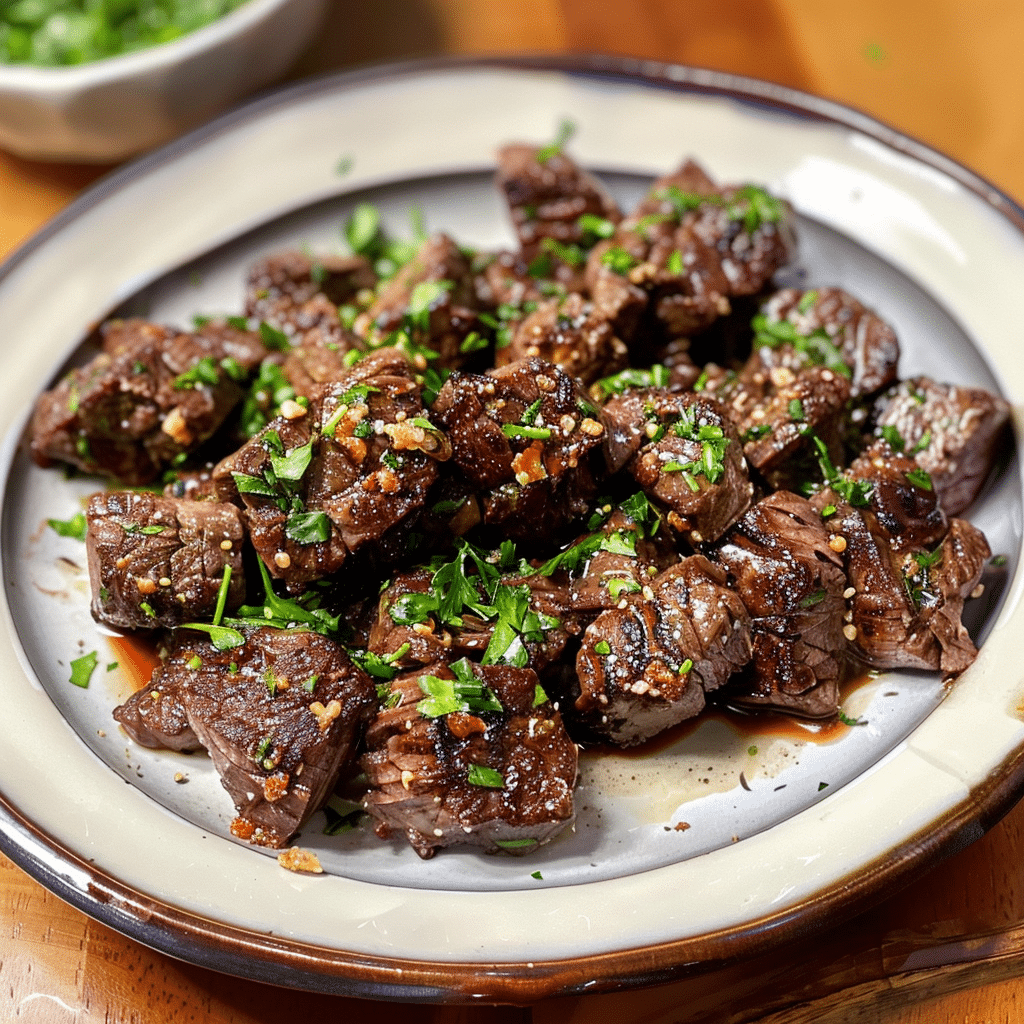 Garlic Butter Beef Steak Bites Recipe